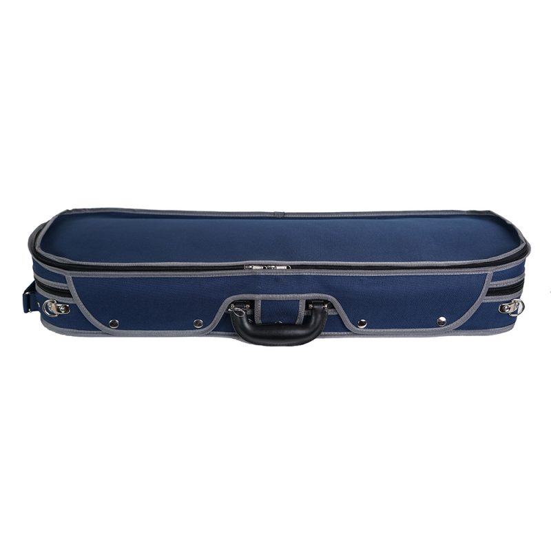 Evergreen Workshop Blue Luxury Oblong Wood Shell 4/4 Violin Case ...