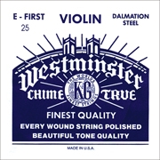 Westminster 4/4 Violin E String - Medium Gauge #26 - Plain Steel - Ball ...